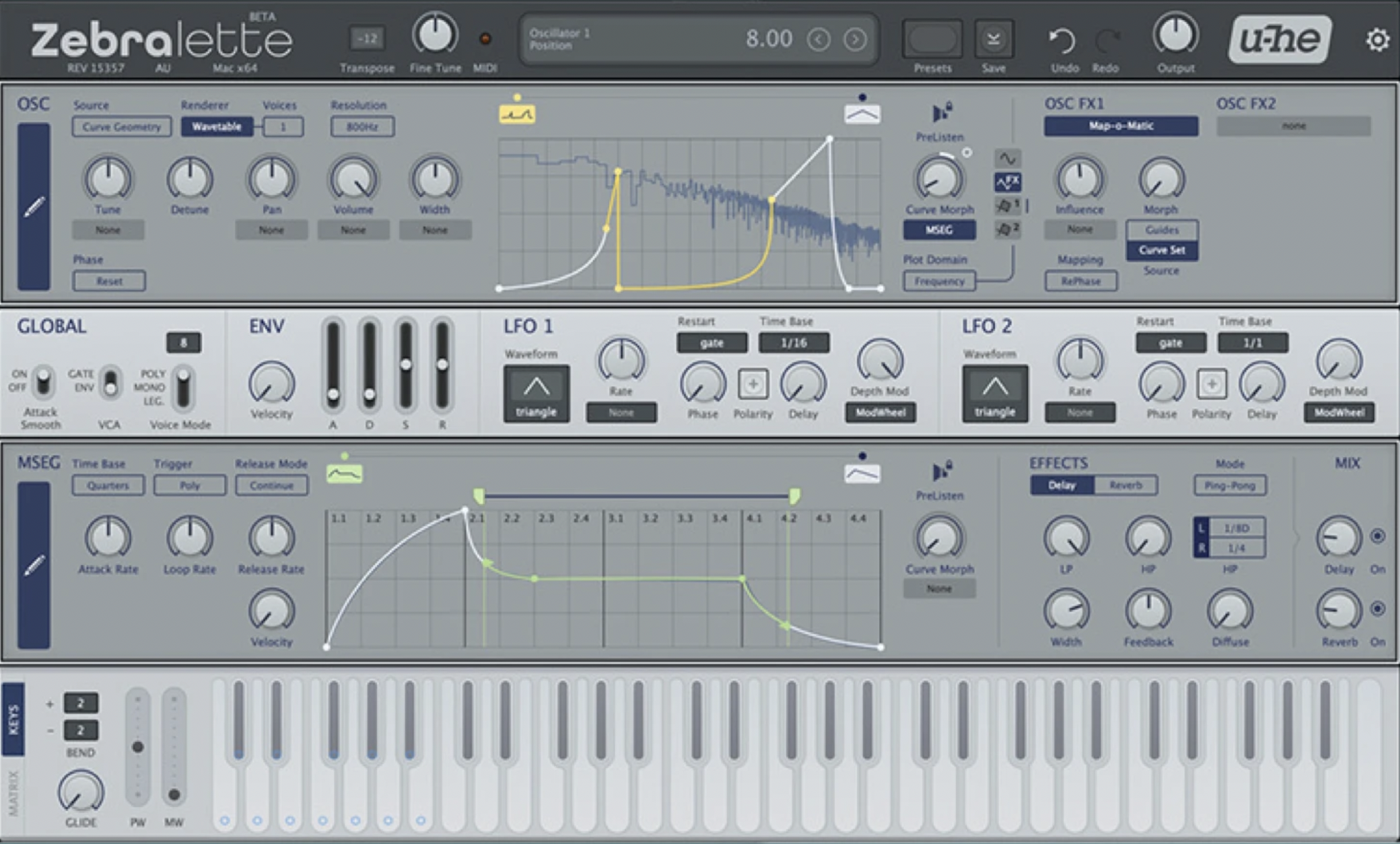 Zebralette - U-He Zebralette - Audiofanzine