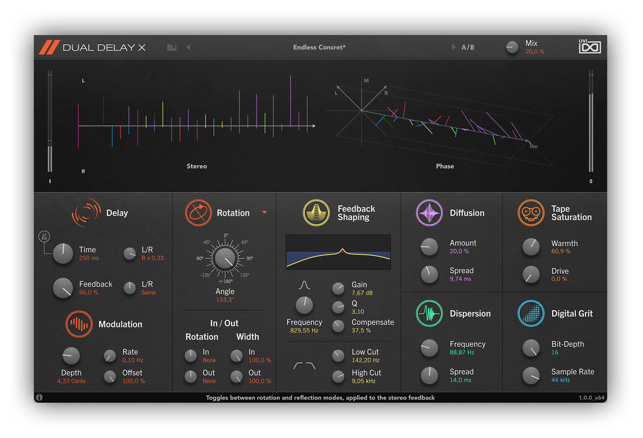 Dual Delay X - UVI Dual Delay X - Audiofanzine