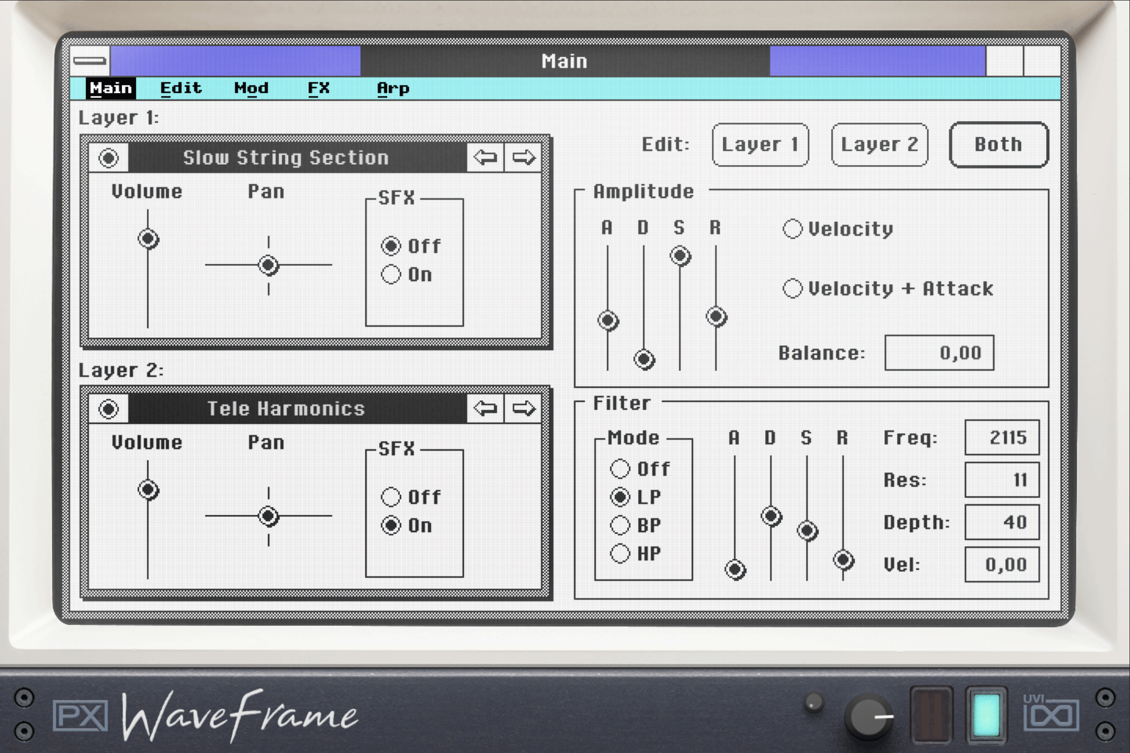 PX WaveFrame - UVI PX WaveFrame - Audiofanzine