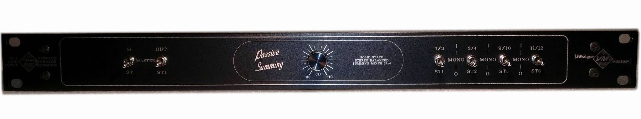 Pictures and images VintageMaker 32 Input Passive Studio Summing Mixer with Volume control ...