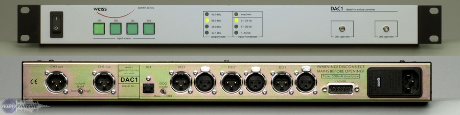 Gambit DAC1-Mk2 - Weiss Engineering Gambit DAC1-Mk2 - Audiofanzine