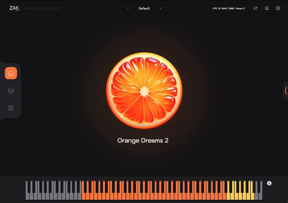 Orange Dreams 2 Lite - Zak Sound Orange Dreams 2 Lite - Audiofanzine